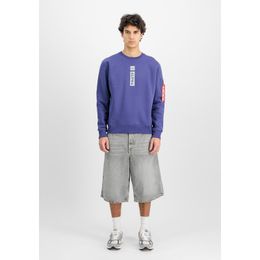 Alpha Industries Sweater »Alpha PP Sweatshirt« night purple XL XL Brushed Fleece Stoff