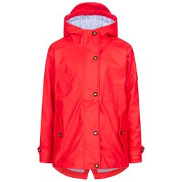 ANKERGLUT Regenjacke »Friesennerz WIZZARD PEAK KIDS« rot 110 110 Maritimer Regenmantel mit Streifenfutter