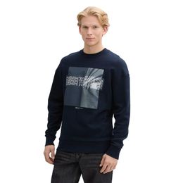 Tom Tailor Denim Sweatshirt mit Frontprint sky captain blue S S Sweatshirt von Tom Tailor Denim