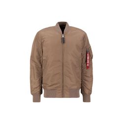 Alpha Industries Bomberjacke »MA-1 VF 59 Long« taupe XL XL Flight Nylon Stoff