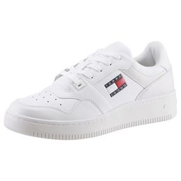 Tommy Jeans Sneaker »TJM RETRO BASKET ESS«, Freizeitschuh, Halbschuh, Schnürschuh, im Basket-Style weiß 41 41 Sneaker mit seitlicher Logoflagge