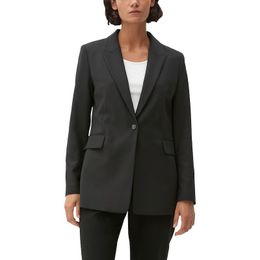 s.Oliver BLACK LABEL Longblazer mit extravaganten 4-Knopf-Manschetten an den Ärmeln schwarz 48 48 Eleganter Blazer von s.Oliver BLACK LABEL