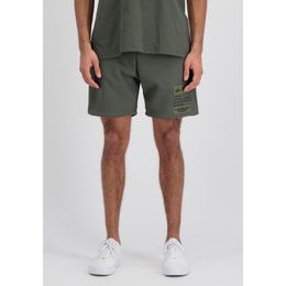 Alpha Industries Sweatshorts »Patch Short LF« dark olive L - Normalgrößen Normalgrößen L Elastischer Bund
