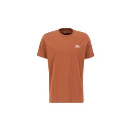 Alpha Industries T-Shirt »Basic T-Shirt SL« hazel brown 3XL 3XL Single Jersey Stoff