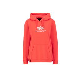 Alpha Industries Hoodie »New Basic Hoodie BL W« radiant red L L Single Jersey Stoff