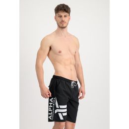 Alpha Industries Shorts »Side Print Board Short« black XXL - Normalgrößen Normalgrößen XXL Elastischer Taillenbund