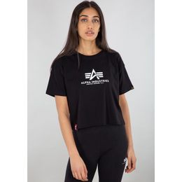 Alpha Industries T-Shirt »Basic T-Shirt COS Women« black L L Logo Loop Label am Saum