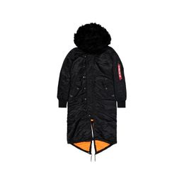 Alpha Industries Winterjacke »Long Fishtail W« black XL XL Flight Nylon Stoff