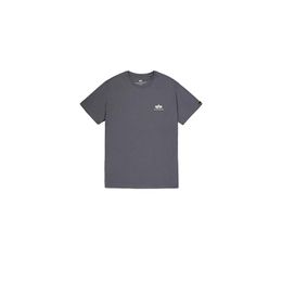 Alpha Industries T-Shirt »Basic T-Shirt SL« greyblack 4 XL 4 XL Single Jersey Stoff