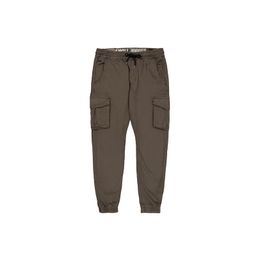 Alpha Industries Jogginghose »Cotton Twill Jogger« greyblack 3XL - Normalgrößen Normalgrößen 3XL Twill Stretch Stoff