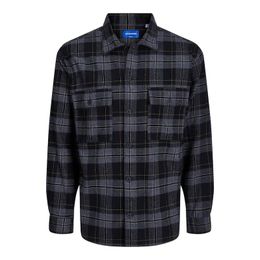 Jack & Jones JACK & JONES Langarmhemd »JORBLAFRI CHECK OVERSHIRT LS BF« mit Brusttaschen black XXL - N-Gr N-Gr XXL Schickes Langarmhemd von Jack & Jones