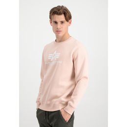 Alpha Industries Sweater »Basic Sweatshirt BL« pale peach L L Brushed Fleece Stoff