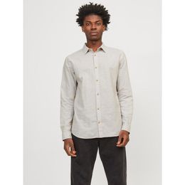 Jack & Jones Jack & Jones Damen Langarmhemd &raquo;JJESUMMER LINEN BLEND SHIRT LS SN&laquo; beige XS, N-Gr