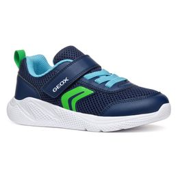 Geox Sneaker &raquo;J SPRINTYE BOY&laquo;, Klettschuh, Freizeitschuh, Jungenschuh mit elastischen Schn&uuml;rsenkeln navy-hellgr&uuml;n 34 34 Sportlicher Geox Sneaker...