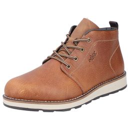 Rieker Winterboots, Schnürboots, Casual-Stiefelette mit Innenreißverschluss, Warmfutter cognac 43 43 Schnürboots mit sportiver Laufsohle
