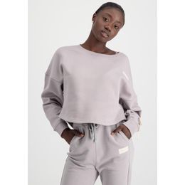 Alpha Industries Sweater »Organics Cropped OS Sweater Wmn« organic grey M M RBF Tag