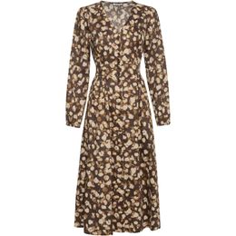 FELICITAS Midikleid Karlinda Kaffee/Bedruckt (Gr&ouml;&szlig;e: L)