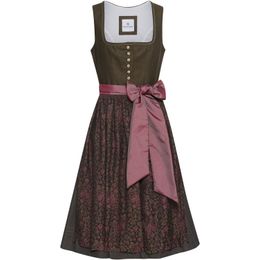 Hammerschmid Midi Dirndl Pillersee Oliv/Braun (Größe: 38)