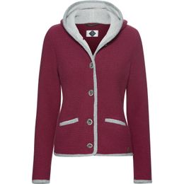 STAPF Kapuzen-Strickjacke Malwine Beere (Gr&ouml;&szlig;e: S)