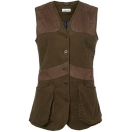 Chevalier Damen Schie&szlig;weste Elemore Moleskin Forest Green (Gr&ouml;&szlig;e: 36)