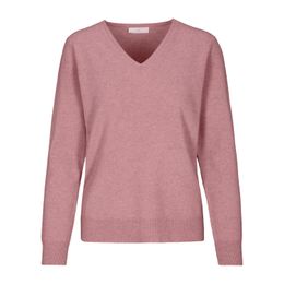 Brigitte von Schönfels Brigitte von Schönfels Kaschmir V-Pullover Rosé (Größe: 34)