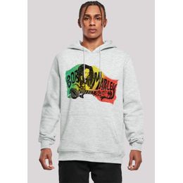 Kapuzenpullover F4NT4STIC "Bob Marley Chords Reggae Music by Rock Off", Herren, Gr. M, erdgrau, Obermaterial: 65% Baumwolle, 35% Polyester, slim fit, Pullover Kapuzenpullover, Premium Qualität, Musik