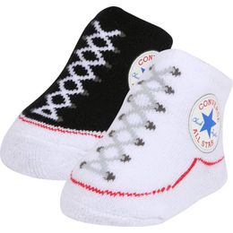 Converse Socken 'Chuck Taylor' M&auml;dchen Gr&ouml;&szlig;e 15/17 mischfarben / schwarz / wei&szlig;