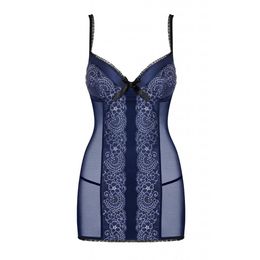 Obsessive Neglig&eacute;e 'Chemise Auroria' Damen Gr&ouml;&szlig;e 40/42 blue denim