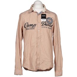 CAMP DAVID Hemd Herren Gr&ouml;&szlig;e M Second Hand beige