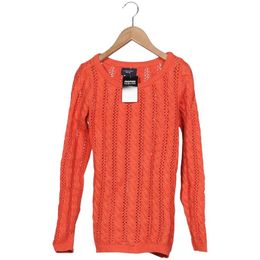 LANDS' END Lands&lsquo; End Pullover Damen Gr&ouml;&szlig;e XS Second Hand orange