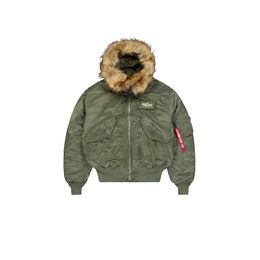 Alpha Industries Winter Jacket '45/P Hooded' male Green size M