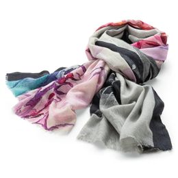 Blue Valley Damen-Schultertuch gemustert, Multicolor