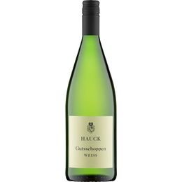 Weingut Hauck Gutsschoppen wei&szlig; 1,0 L Cuv&eacute;e 2024 Feinherb - Rheinhessen &ndash; Wei&szlig;wein Qualit&auml;tswein
