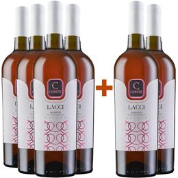 Conte Wine and Maker 4+2 Paket Lacci Rosato Salento Negroamaro 2024 Trocken - Apulien &ndash; Probierpaket IGP