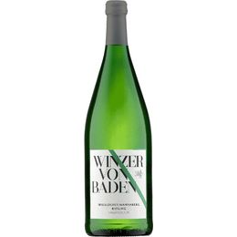Winzer von Baden 1,0 L Riesling Halbtrocken - Wieslocher Mannaberg &ndash; Wei&szlig;wein Qualit&auml;tswein