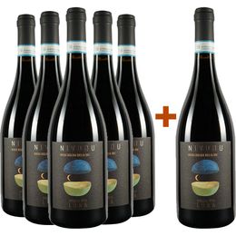 La Valle della Luna 5+1 Paket Nivuru Sicilia Cuv&eacute;e 2017 Trocken - Sizilien &ndash; Probierpaket DOC