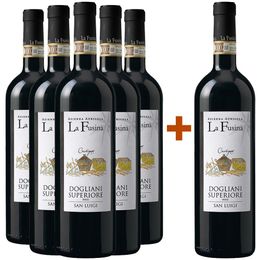 La Fusina 5+1 Paket San Luigi Cavagn&egrave; Dogliani Superiore Dolcetto 2022 Trocken - Piemont &ndash; Probierpaket DOCG