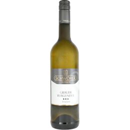 Weinhaus Schw&ouml;rer Weinhaus Schw&ouml;rer Grauer Burgunder "Drei Sterne" - Grauburgunder 2024 Trocken Durbacher Plauelrain Baden &ndash; Wei&szlig;wein Sp&auml;tlese