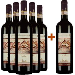 Cappellasantandrea 5+1 Paket Arciduca Chianti Colli Senesi Sangiovese 2020 Trocken - Toskana &ndash; Probierpaket DOCG