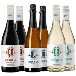 Paco Mulero Pack Degustaci&oacute;n Alde&oacute;n de Lar &ndash; Vinos Sin Alcohol - Verschiedene Regionen Probierpaket Entalkoholisierter Wein
