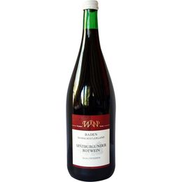 Weinhof Weber 1,0 L Sp&auml;tburgunder 2023 Halbtrocken - Baden &ndash; Rotwein Qualit&auml;tswein