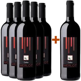 Bellese Vini 5+1 Paket Marca Trevigiana Merlot Trocken - Venetien &ndash; Probierpaket IGP