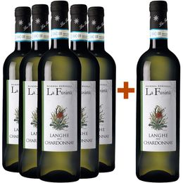La Fusina 5+1 Paket Langhe Chardonnay 2024 Trocken - Piemont &ndash; Probierpaket DOC