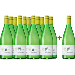 Weingut Wisser 11+1 Paket M&uuml;ller-Thurgau 1,0L / Rivaner 2023 Feinherb - Pfalz &ndash; Probierpaket Qualit&auml;tswein