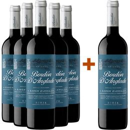 Bodegas Franco-Espa&ntilde;olas 5+1 Paket Bord&oacute;n d&rsquo;Anglade Crianza Tempranillo 2021 Trocken - La Rioja &ndash; Probierpaket DOP