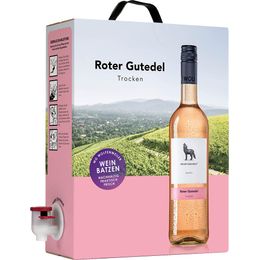 Winzergenossenschaft Wolfenweiler Roter Gutedel 3 Liter BIB 3,0 L Trocken - Baden &ndash; Wei&szlig;wein Qualit&auml;tswein