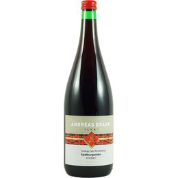 Weingut Andreas Braun 1,0 L Sp&auml;tburgunder 2024 Trocken - Volkacher Kirchberg Franken &ndash; Rotwein Qualit&auml;tswein