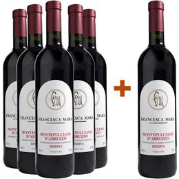 Francesca Mara 5+1 Paket d'Abruzzo Riserva Montepulciano 2018 Trocken - Abruzzen &ndash; Probierpaket DOC