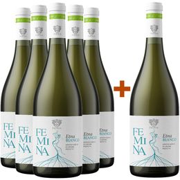 Cantine Patria 5+1 Paket Femina Bianco Etna Carricante Trocken - Sizilien &ndash; Probierpaket DOC