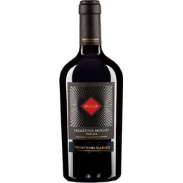 Vigneti del Salento Zolla Primitivo Merlot Puglia Cuv&eacute;e 2023 Halbtrocken - Apulien &ndash; Rotwein IGP